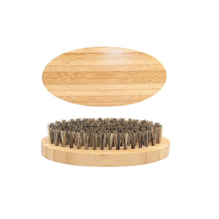 Set 2 Piese pentru intretinere barba si mustata Ventoo®, Perie din par ...