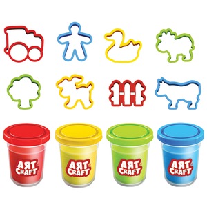 Set Creativ, Plastilina Art Craft 3D, Model Animale, Include 4 Batoane ...