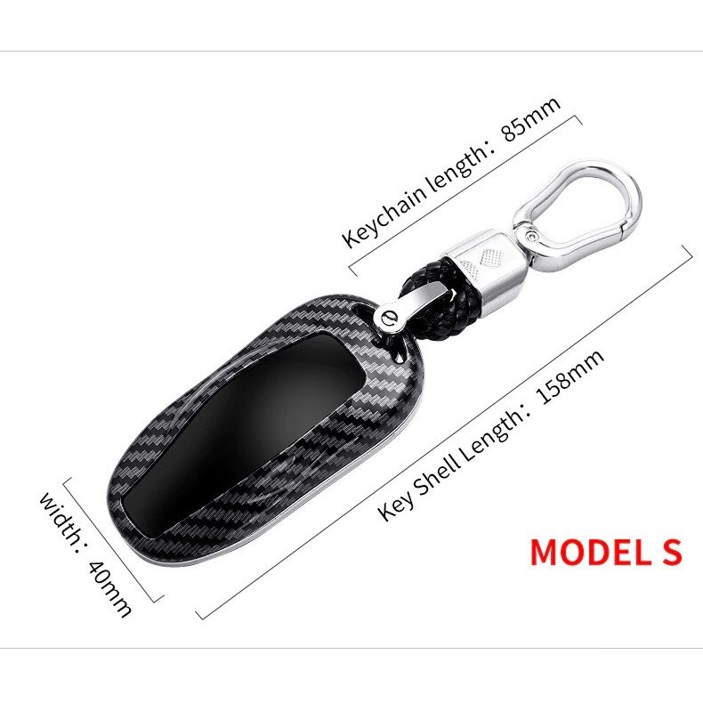 Carcasa protectie pentru cheie Tesla Model 3 Model S carbon - eMAG.ro
