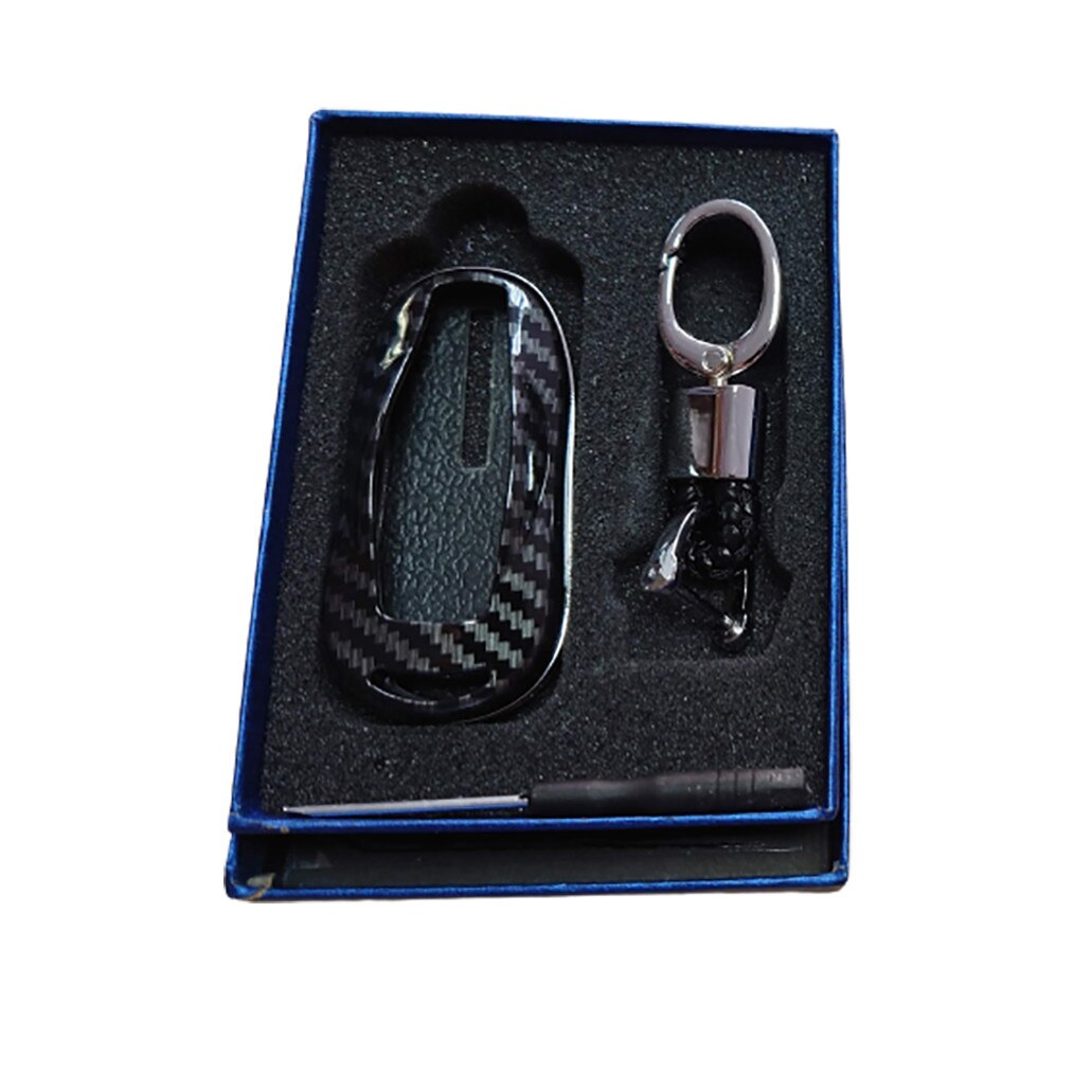 Carcasa protectie pentru cheie Tesla Model 3 Model S carbon - eMAG.ro