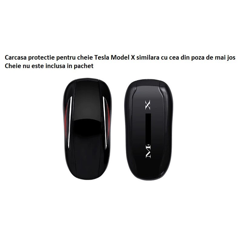 Carcasa protectie pentru cheie Tesla Model X negru - eMAG.ro