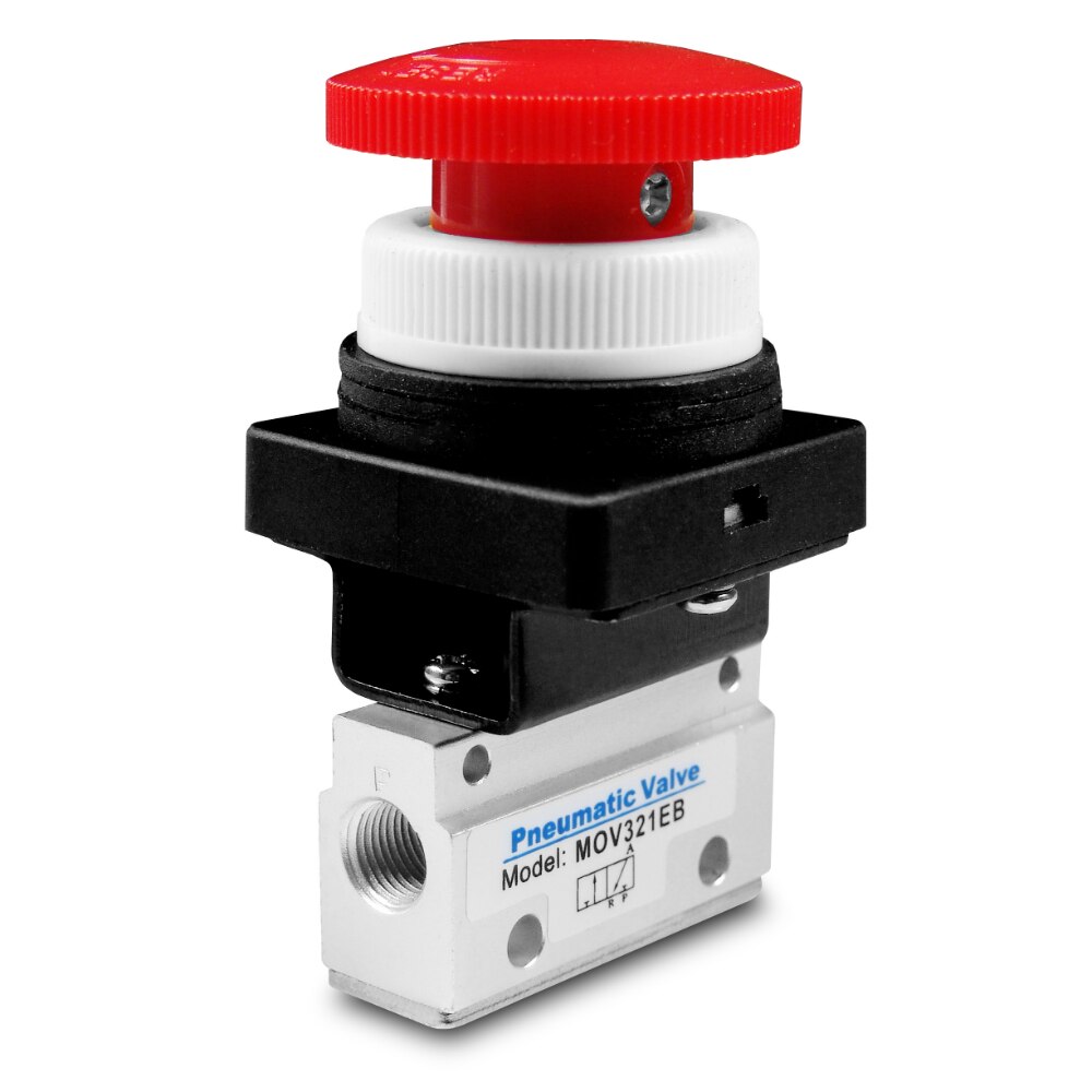 Supapa manuala, HPControl, 2 pozitii, Filet interior 1/8 inch, Cu buton ...