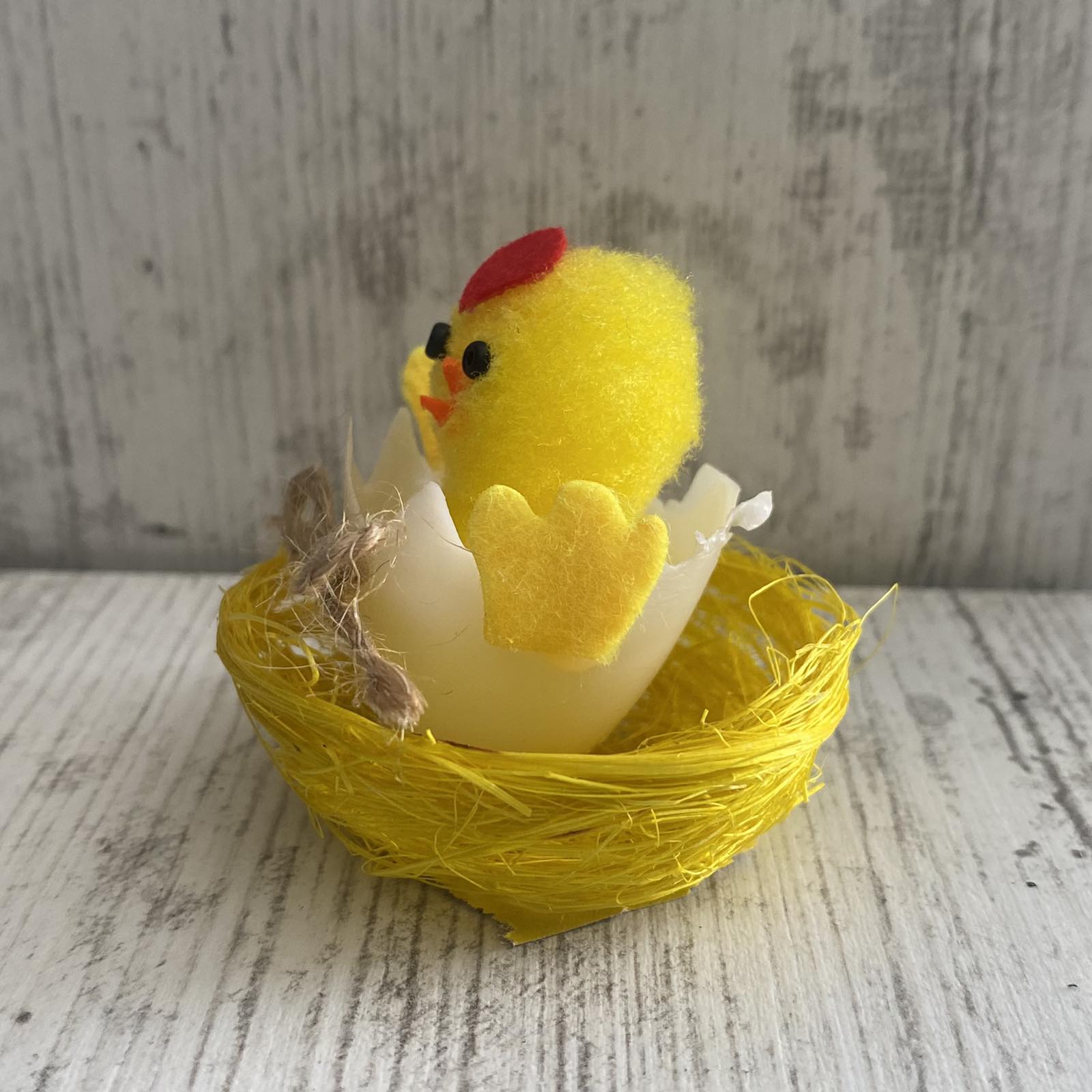 Pui decorativ in cuib, Pasla, 5x5 cm, Galben - eMAG.ro