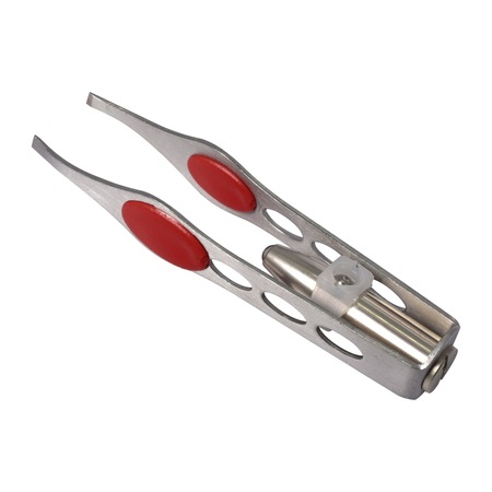Penseta cu LED Touch Of Beauty, Argintiu/Rosu, 08145 - eMAG.ro