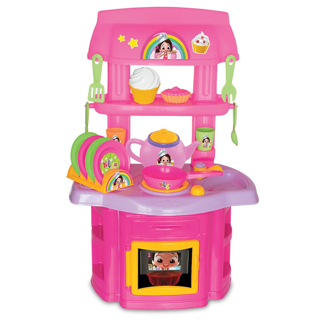 Bucatarie pentru Copii, Include 16 Accesorii, Farfurii, Spatule ... Bucatarie pentru Copii, Include 16 Accesorii, Farfurii, Spatule ...