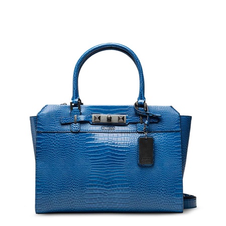 Poseta Guess de mana Poliuretan albastra 35/27/9 - eMAG.ro