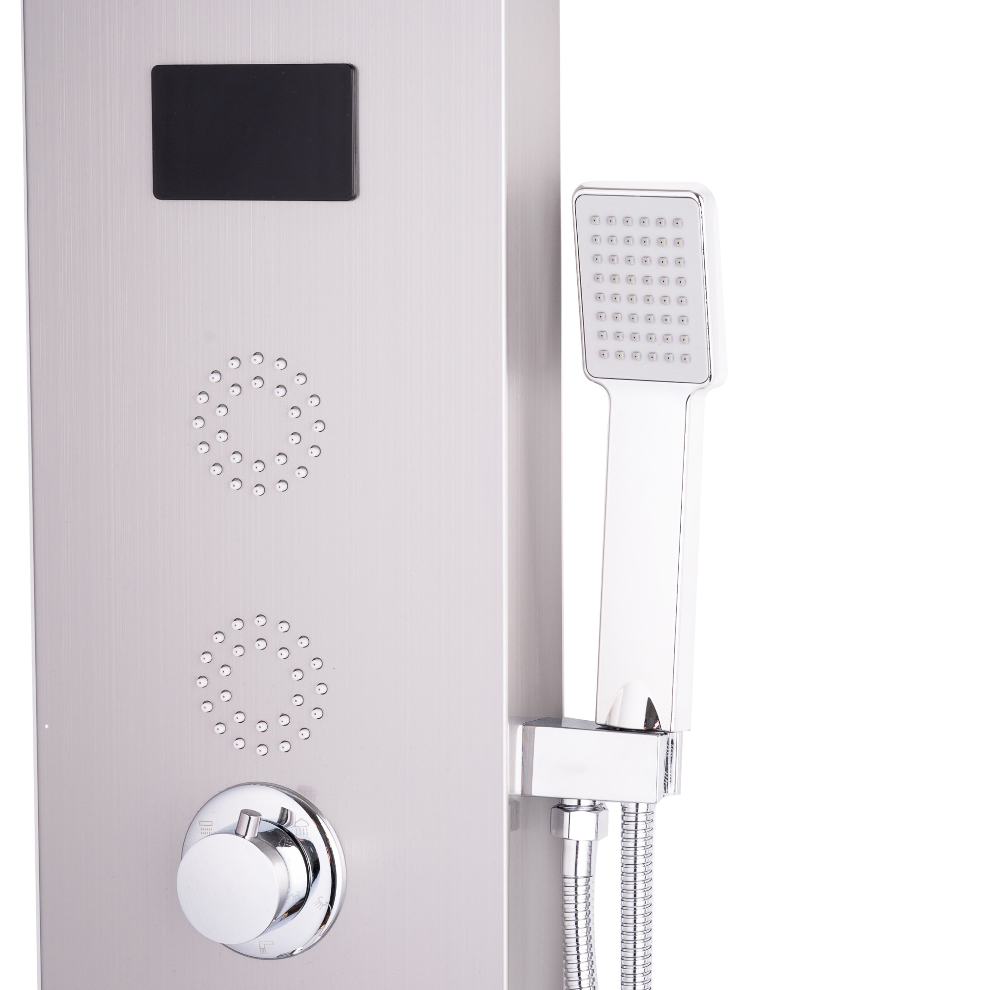 Panou dus TRENDY’S, cu hidromasaj inox 5 functii Digital Thermo, gri ...