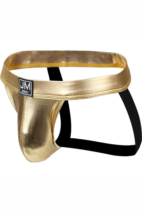 Chiloti Jockstrap Barbati JockMail Push Up Suspensor Open Back Metalic ...