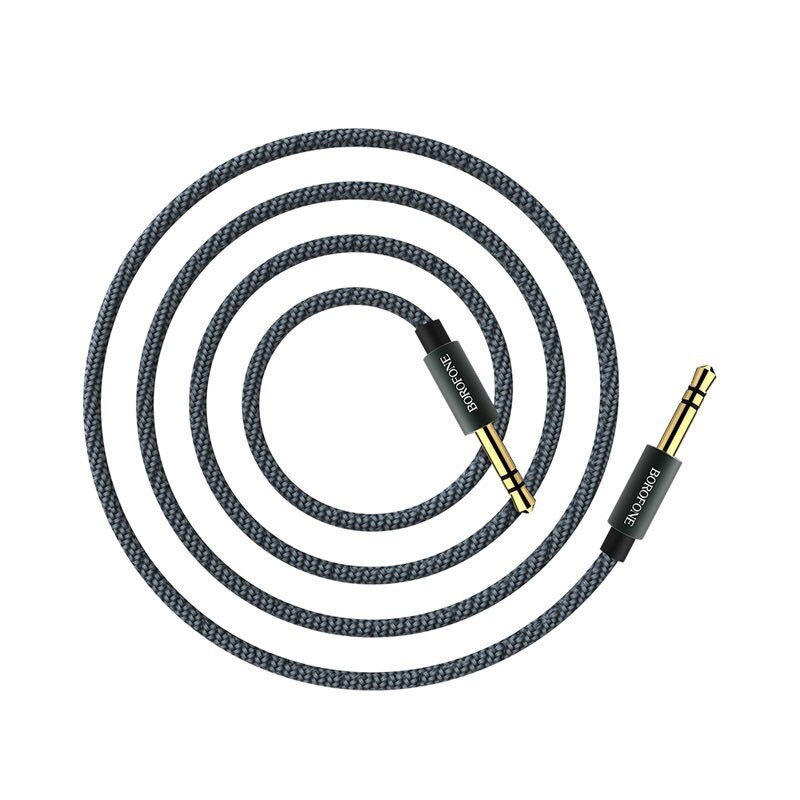 Cablu Borofone BL3 Audiolink Jack 3.5mm la Jack 3.5mm Dark Grey ...