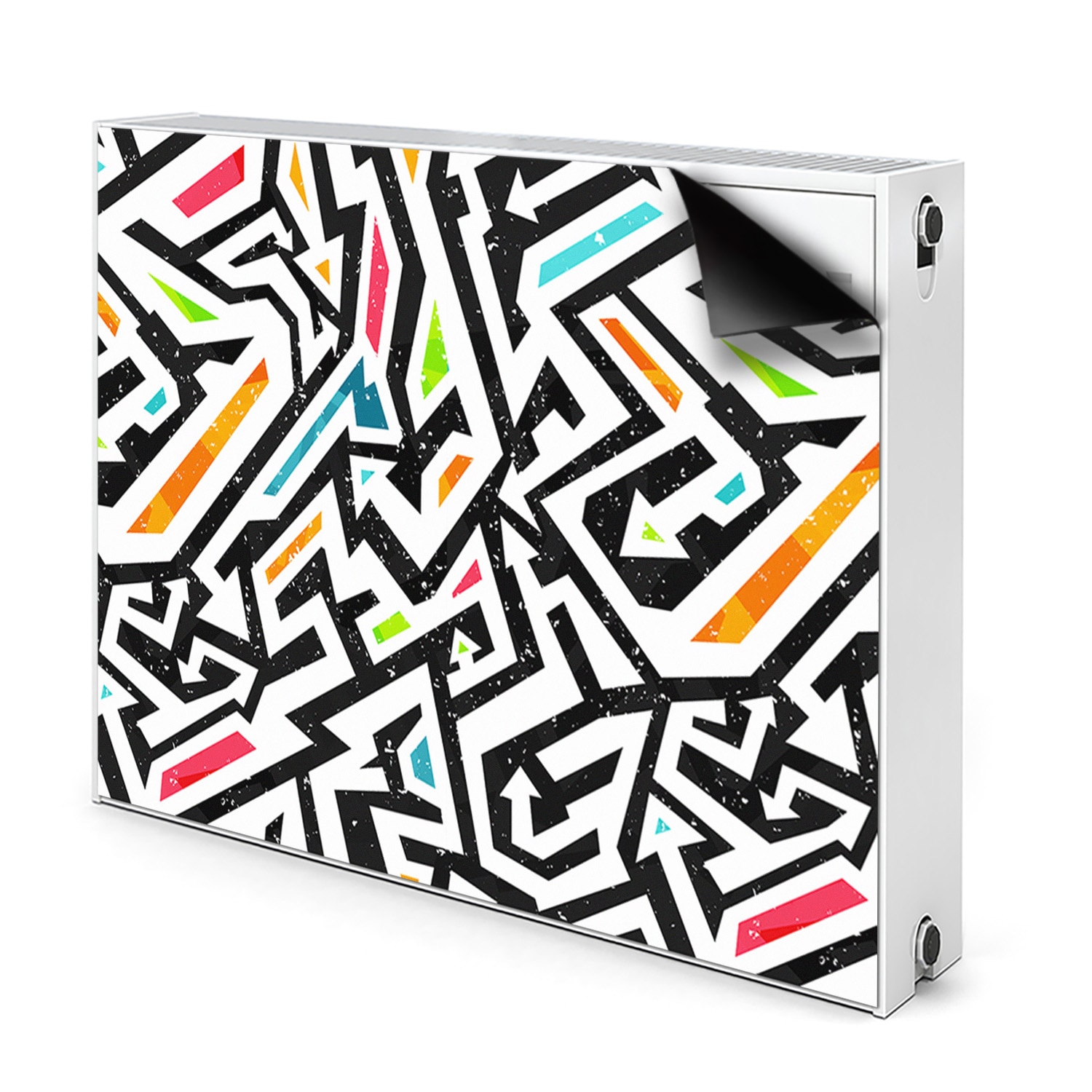Magnet decorativ, Dreptunghi, Graffiti, Alb, 100 cm x 60 cm ...