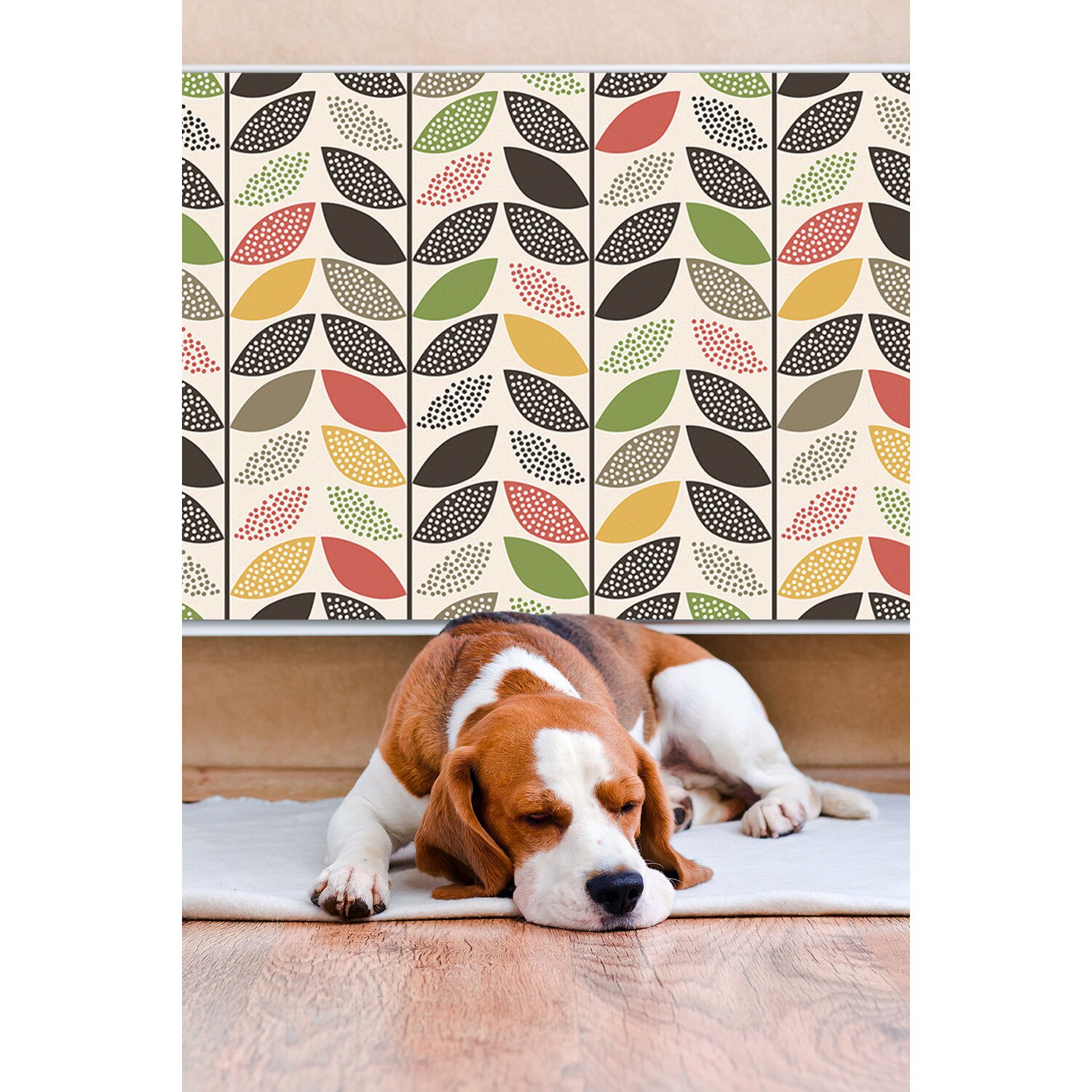 Magnet decorativ, Dreptunghi, Model Colorat, Gri, 100 cm x 60 cm ...