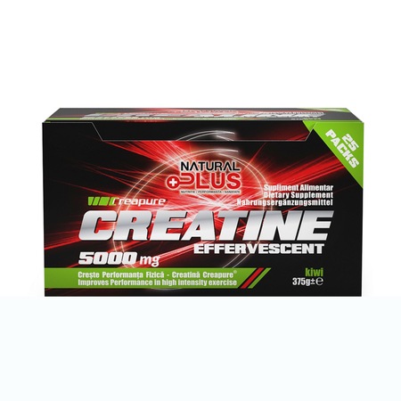 Creatine Effervescent Natural Plus, 25 plicuri, kiwi - eMAG.ro