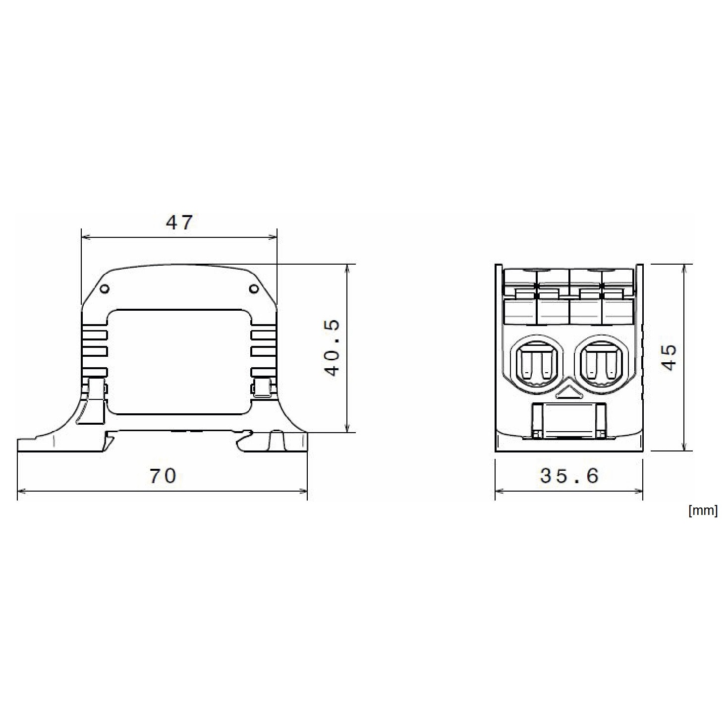 Clema de derivatie Cu-Al, 50mmp, 1p izolata-albastru, 4 borne de ...