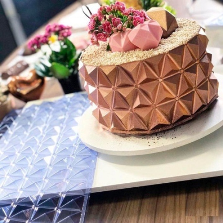 Matrita ciocolata textura 3D 50 x 24 cm, Porto Formas - eMAG.ro