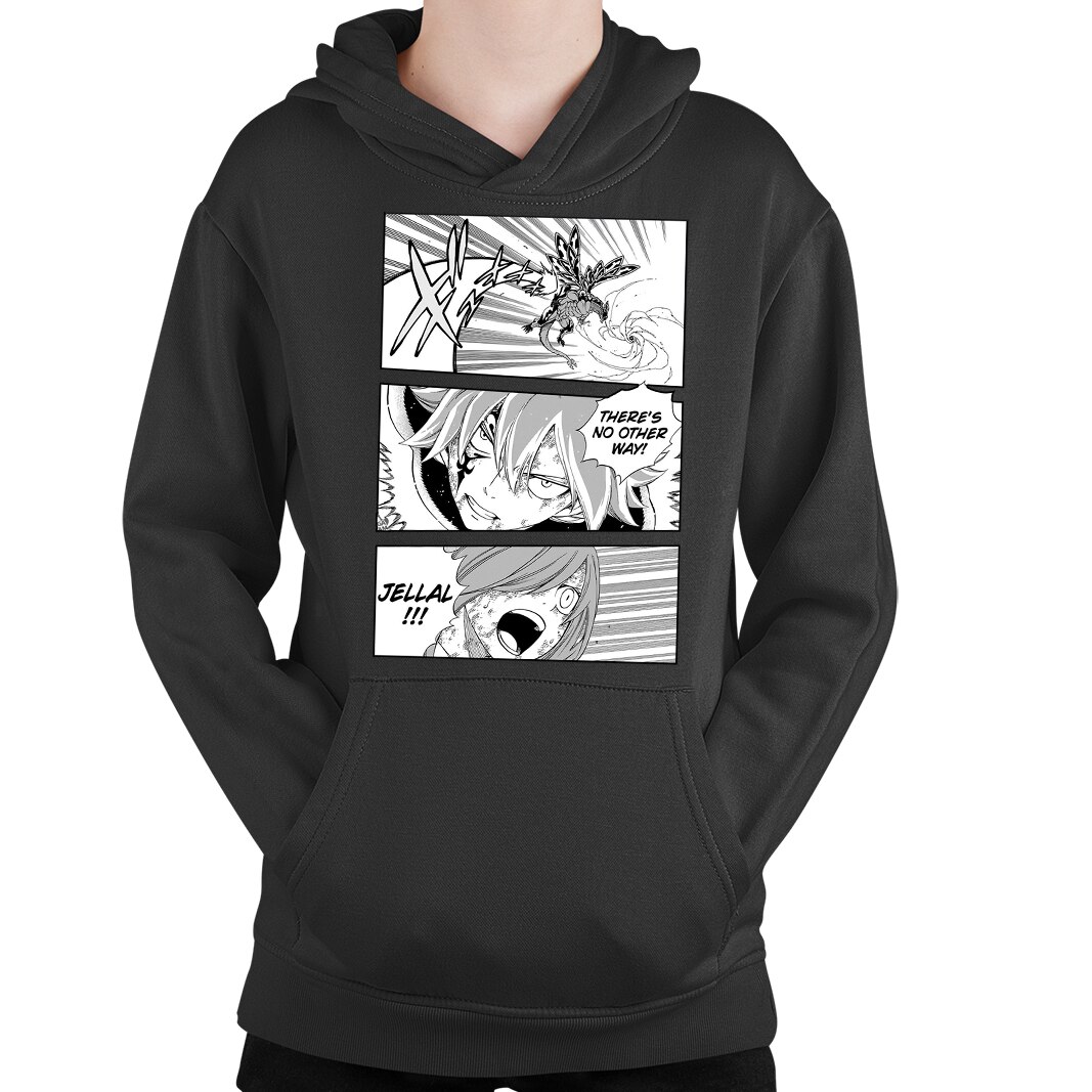 Детски суичър Fairy Tail Manga Panel Epic Wizard, Черен, Размер 128-134 ...