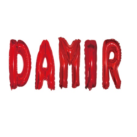 Комплект балони Damir Name, червени, 40 см - eMAG.bg