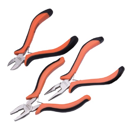 Set de 3 clesti mini 115 mm din otel Cr-V - HARDEN - eMAG.ro