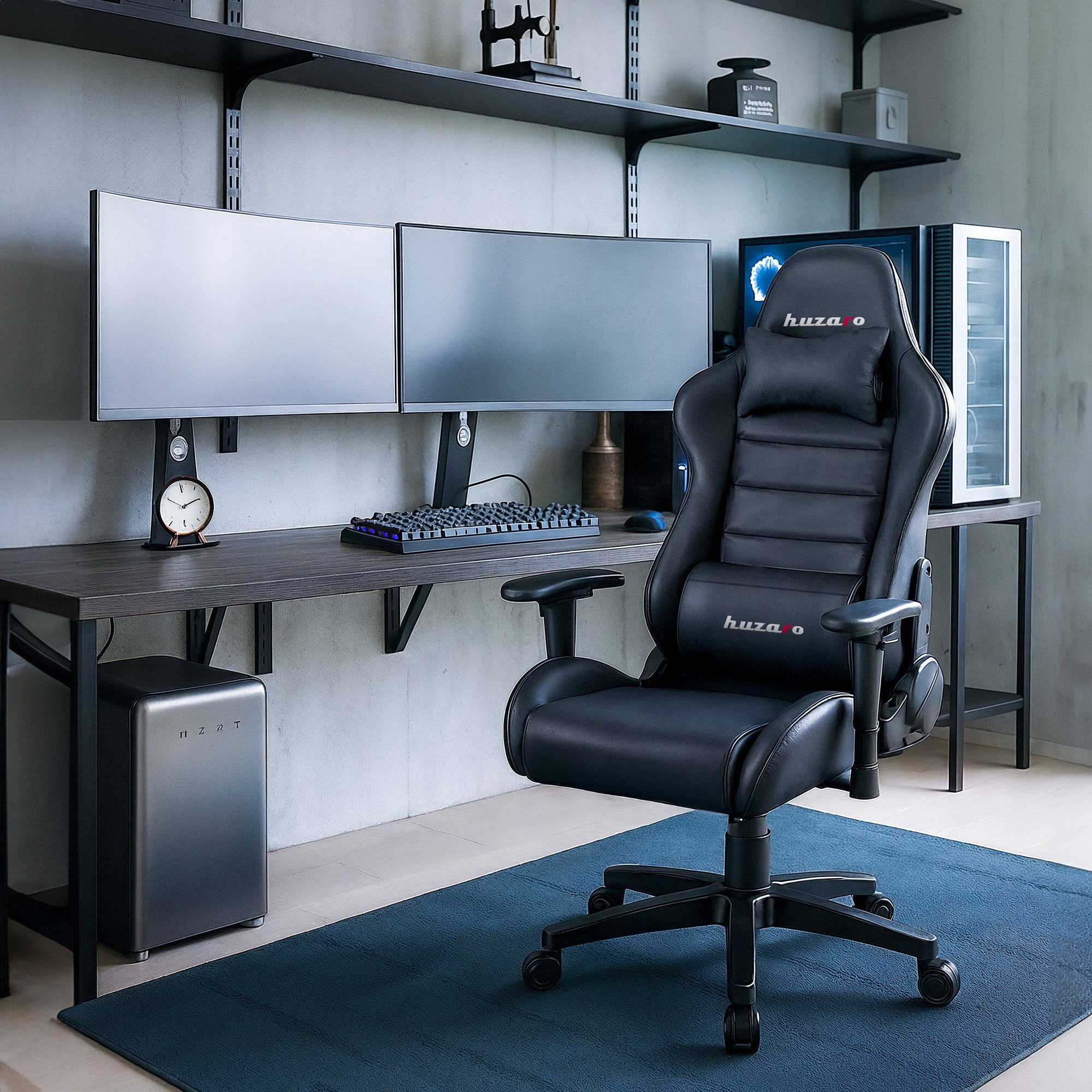 Scaun Gaming pentru copii Huzaro Ranger 6.0, Piele ecologica, Recliner ...