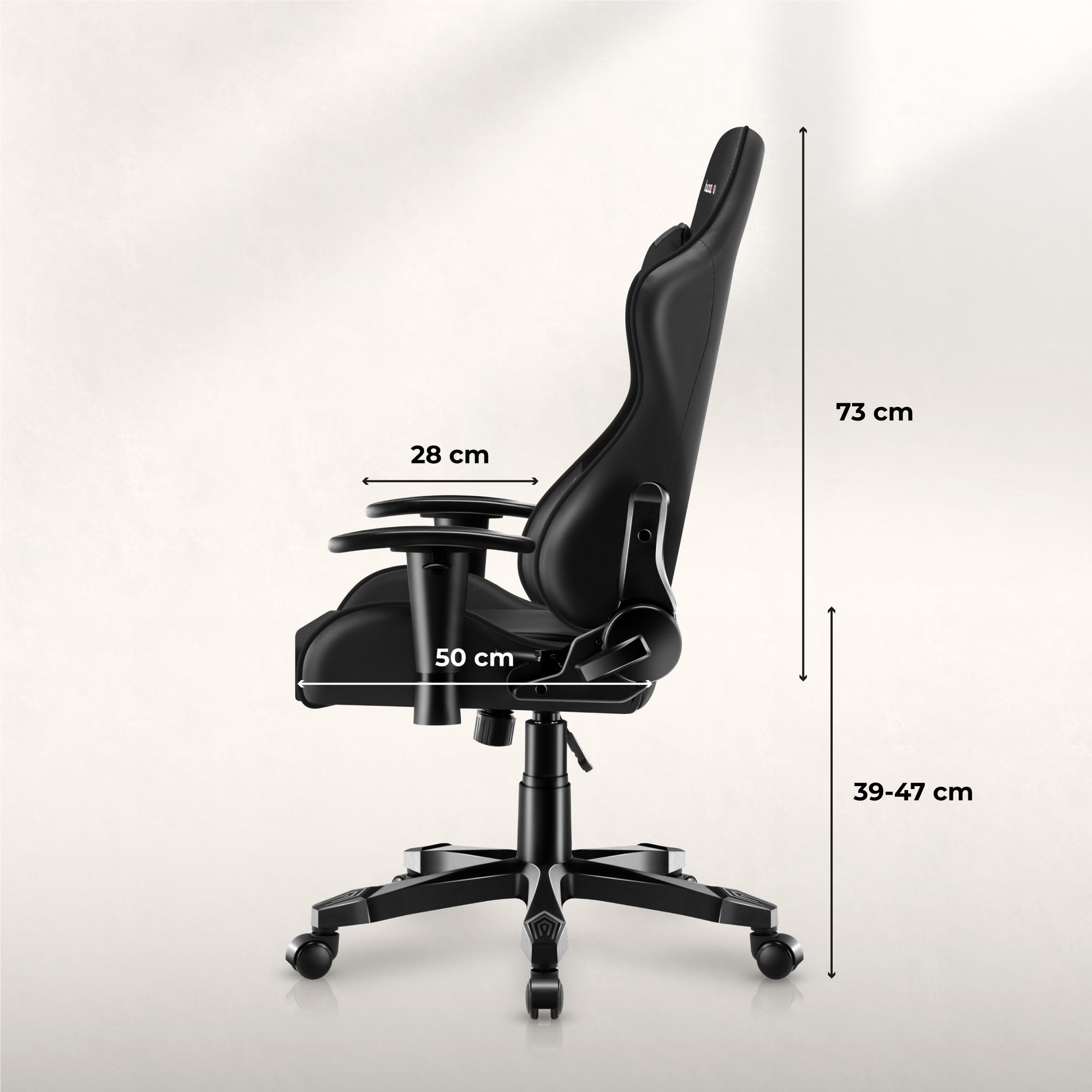 Scaun Gaming pentru copii Huzaro Ranger 6.0, Piele ecologica, Recliner ...