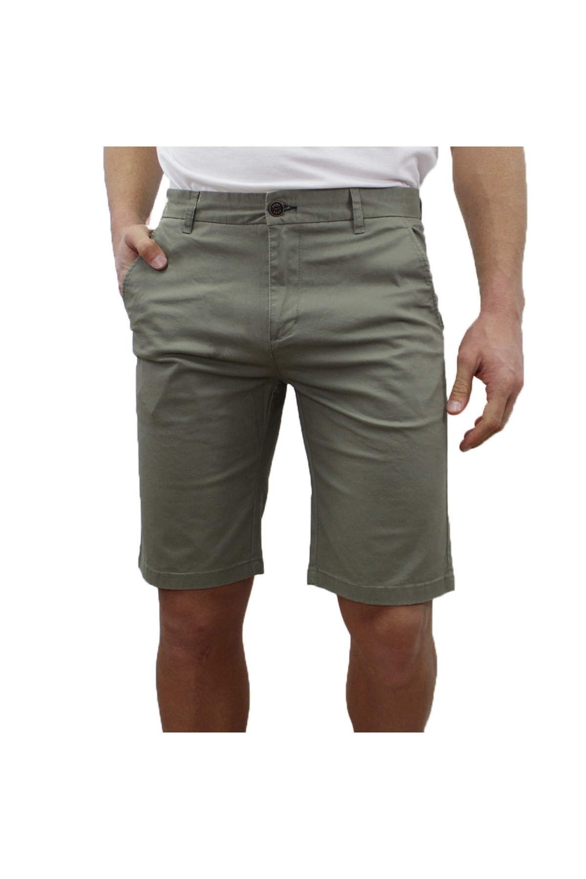 Pantaloni scurti barbati Dors, Bumbac, Verde kaki, 33 US - eMAG.ro