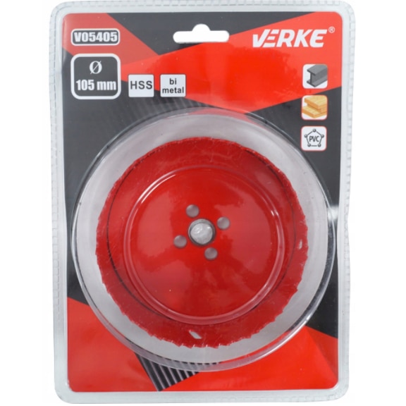 Биметална сърцевина за дърво, желязо, pvc, 105mm Verke - eMAG.bg