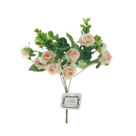 Pami műrózsa csokor, 11 db, krém, 31cm - eMAG.hu