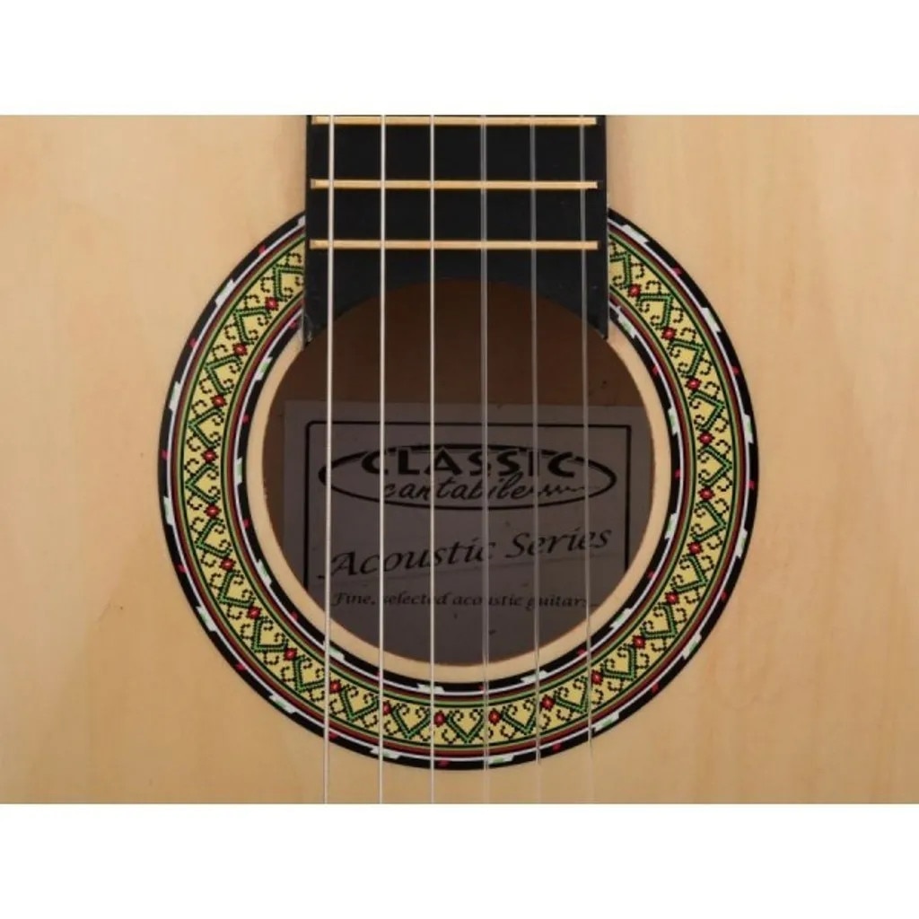Chitara Clasica Naturala 4/4, 6 Corzi Metalice, 95 cm cu Husa Chitara ...