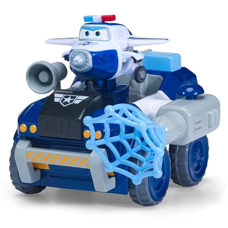 Super Wings Paul's Police Patroller rendőrautó átalakuló Paul figurával ...
