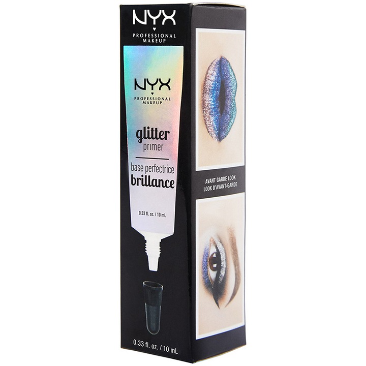 Baza de machiaj pentru glitter NYX PM Glitter Primer 1, 10 ml - eMAG.ro