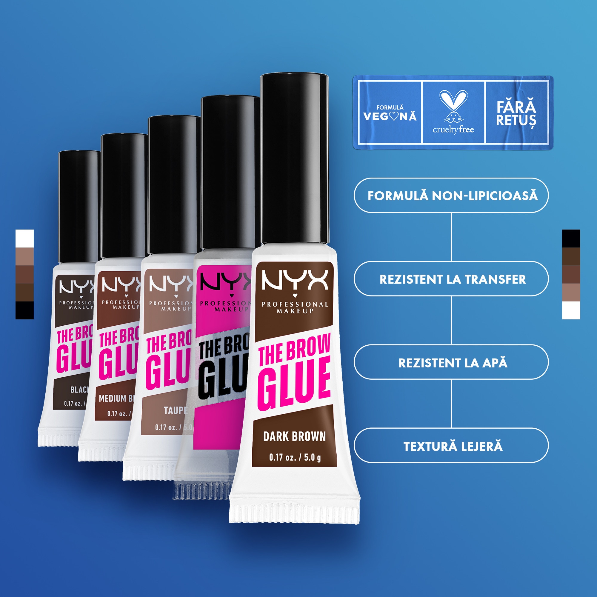 NYX PM Brow Glue Stick 1 szemöldök fixáló szempillaspirál, 5 g - eMAG.hu
