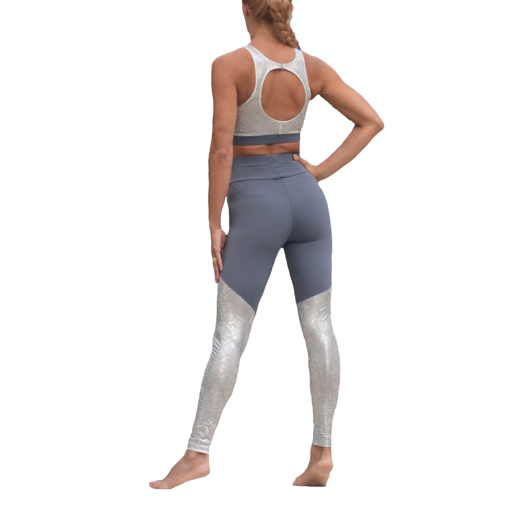 Bustiera sport Ana Hata Multicolor Snake Gri S - eMAG.ro