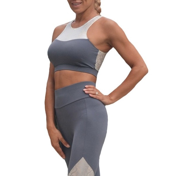 Bustiera sport Ana Hata Multicolor Snake Gri S - eMAG.ro