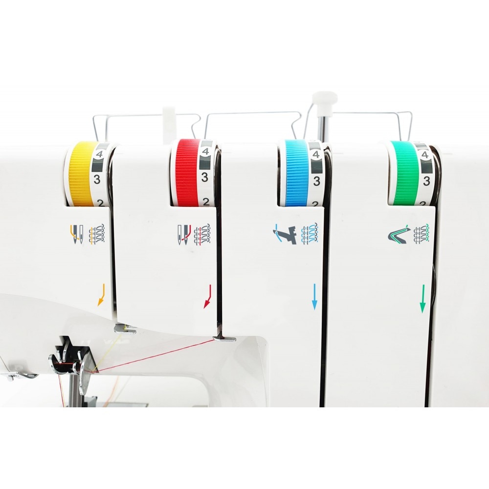 Masina de surfilat Veritas Simone, 12 programe, 1200 imp/min, 120W, Alb ...
