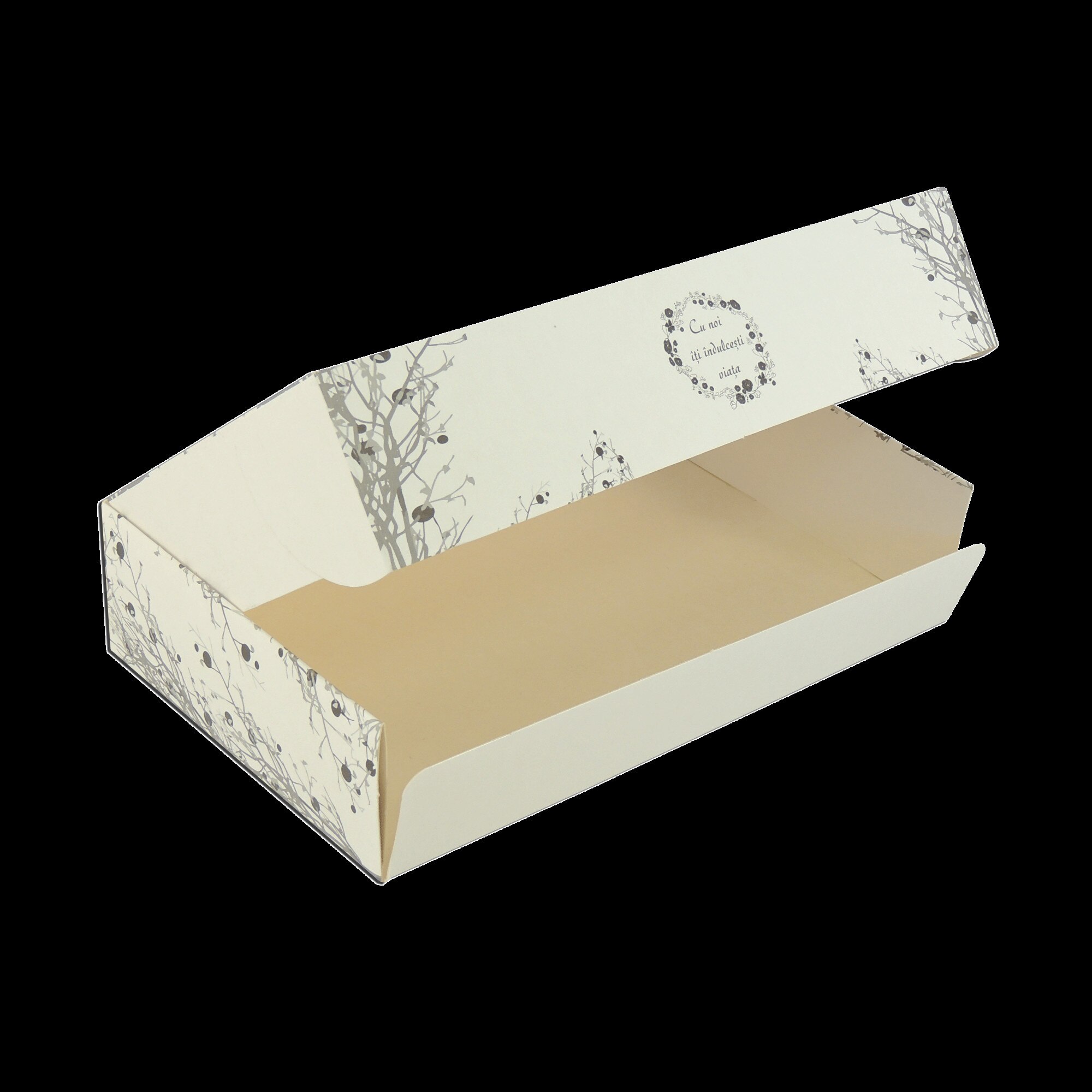 Set 50 cutii de carton premium, pentru prajituri, miniprajituri si ...