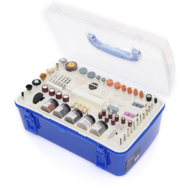 Mini freza electrica 270W kRAFT&Dele, 218 accesorii, 8000-35000 rpm ...