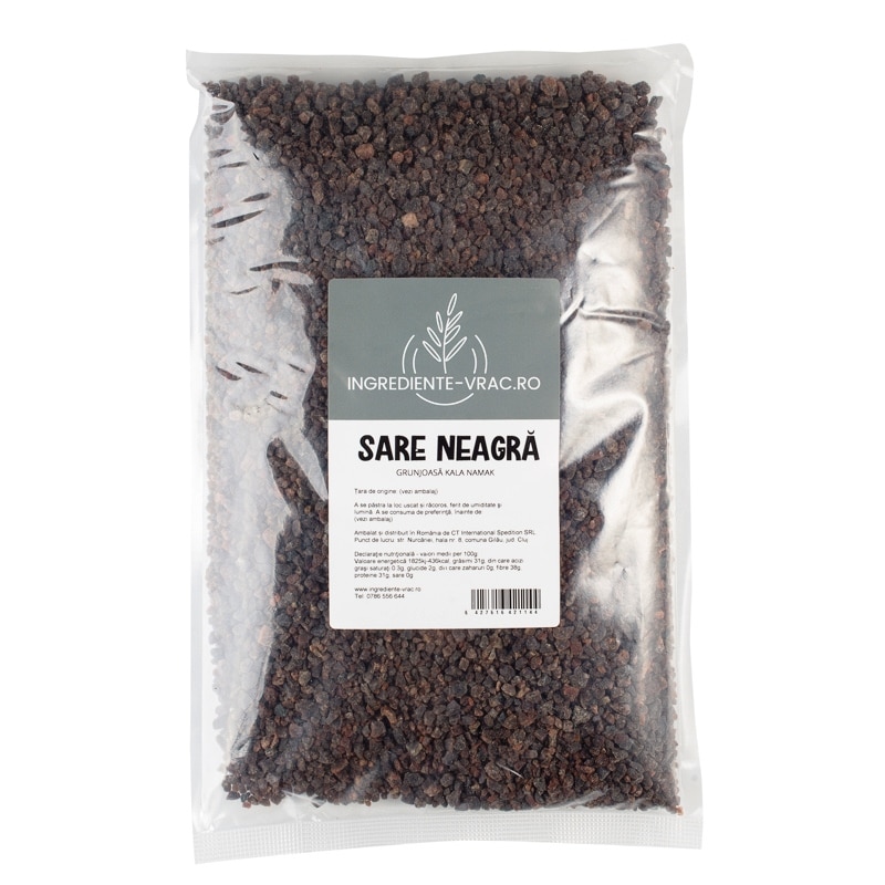 Sare neagra grunjoasa kala namak, 1kg - eMAG.ro