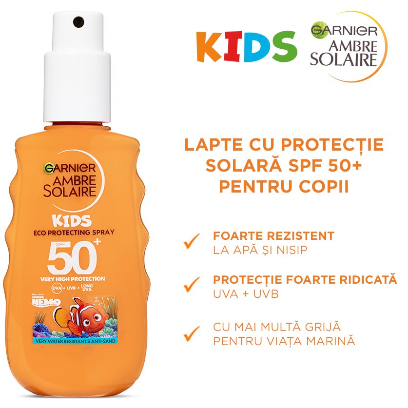 Слънцезащитен спрей Garnier Ambre Solaire Eco-Protectie Nemo, С SPF50 ...