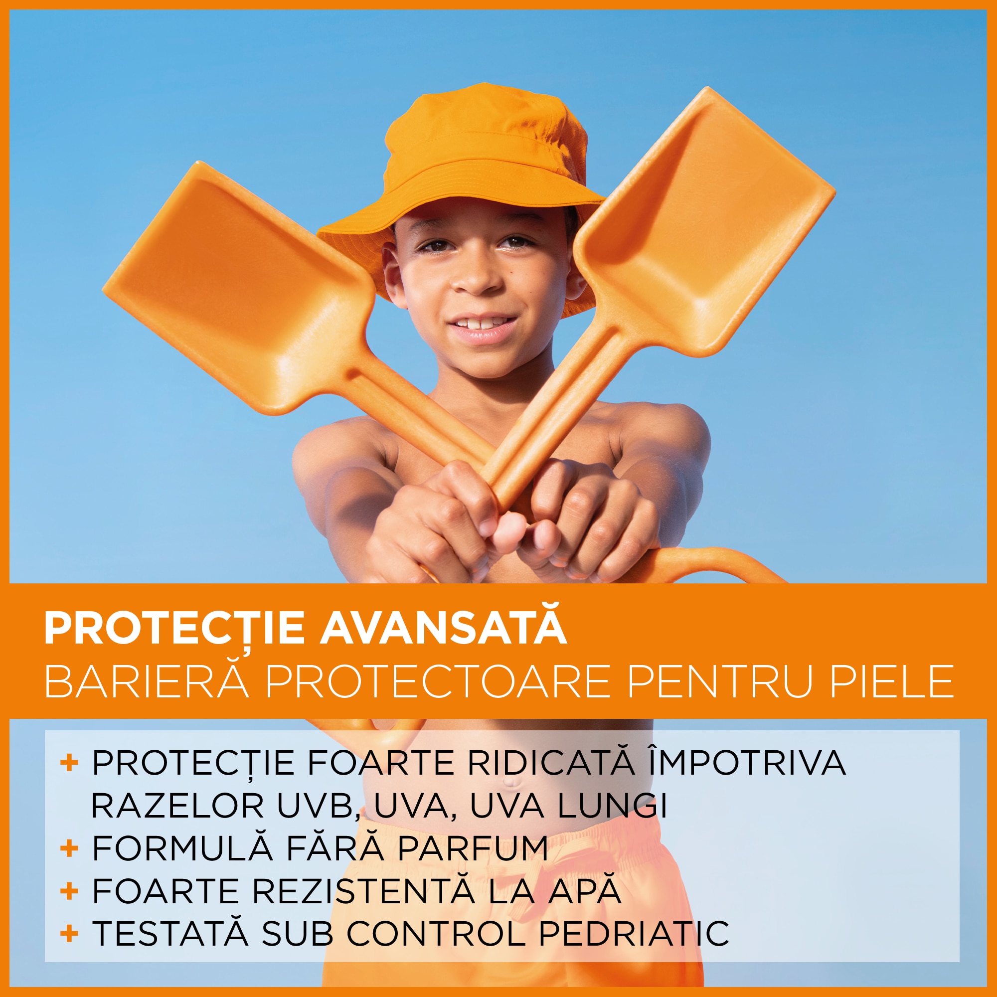 Слънцезащитно мляко за тяло Garnier Ambre Solaire Sensitive Advanced ...