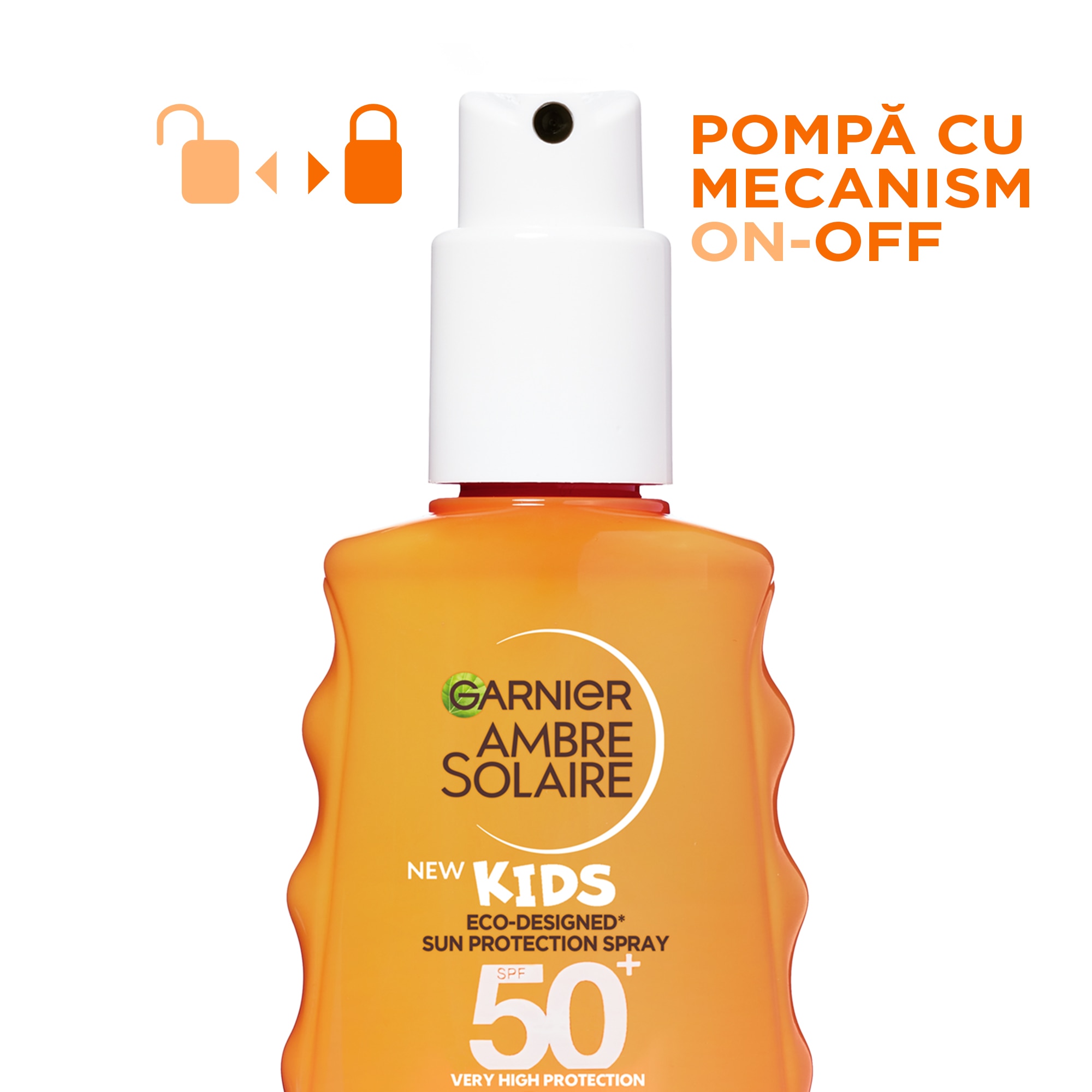 Spray de corp pentru copii SPF 50+ Garnier Ambre Solaire, 150 ml - eMAG.ro