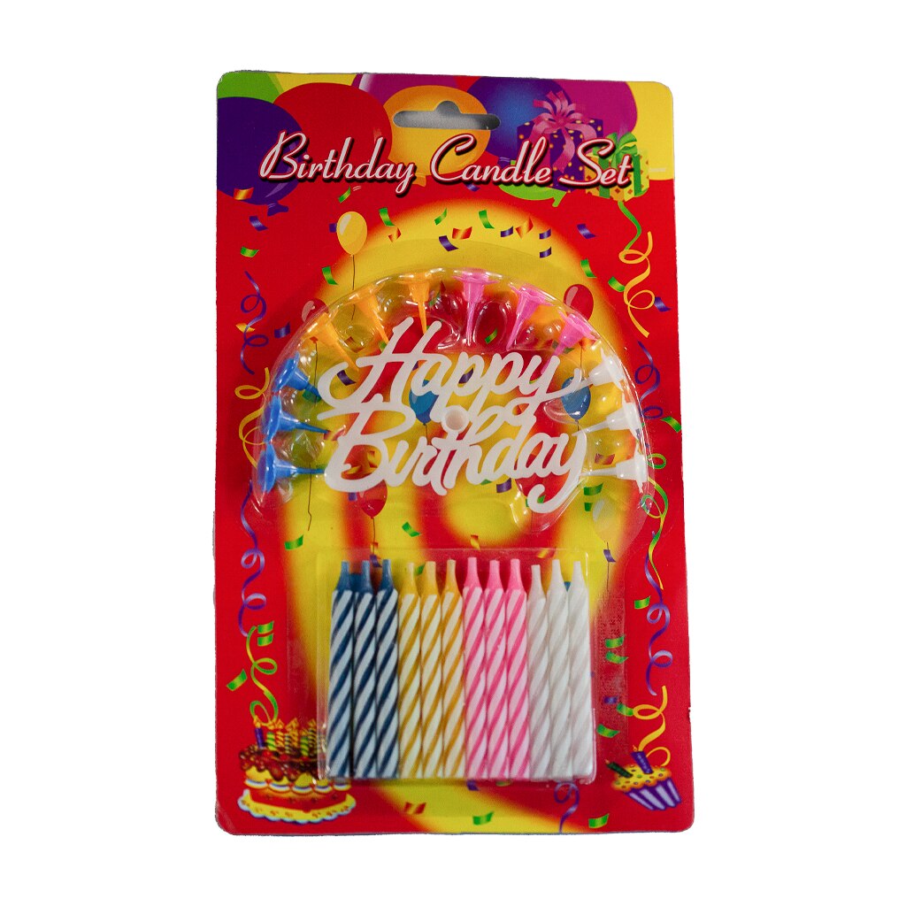 Set 12 lumanari decorative pentru tort - eMAG.ro