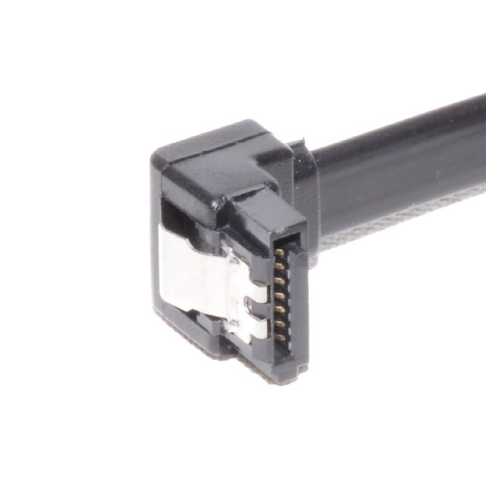 Cablu SATA - SATA, 1 mufa 90˚, 40 cm, Negru, AXT-BBL4627 - eMAG.ro