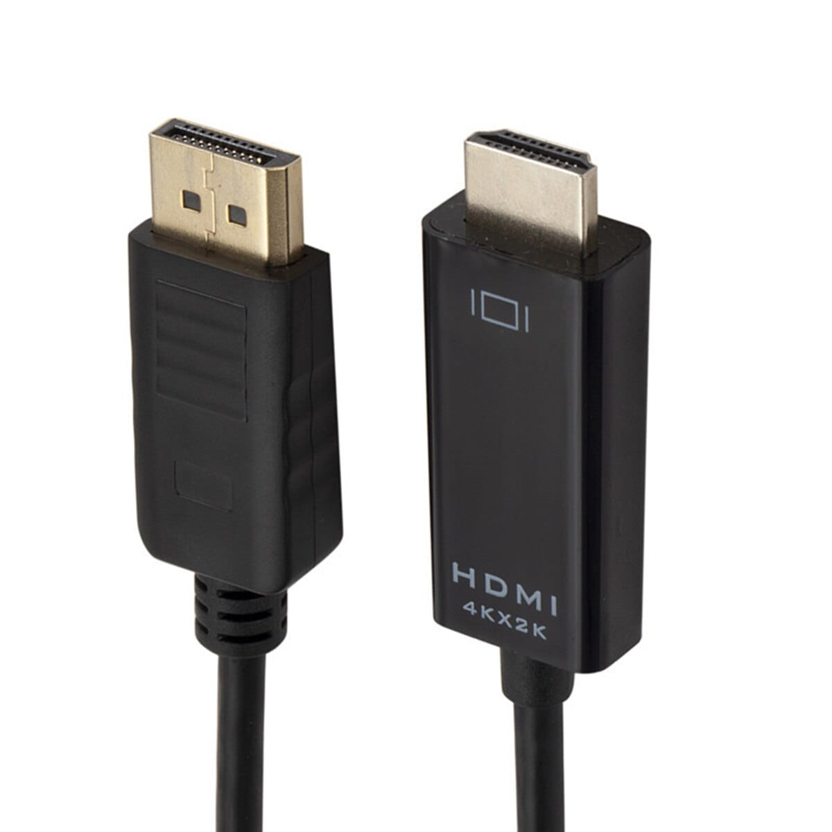Cablu adaptor, DisplayPort - HDMI, 1.8 m, Negru, unidirectional - eMAG.ro