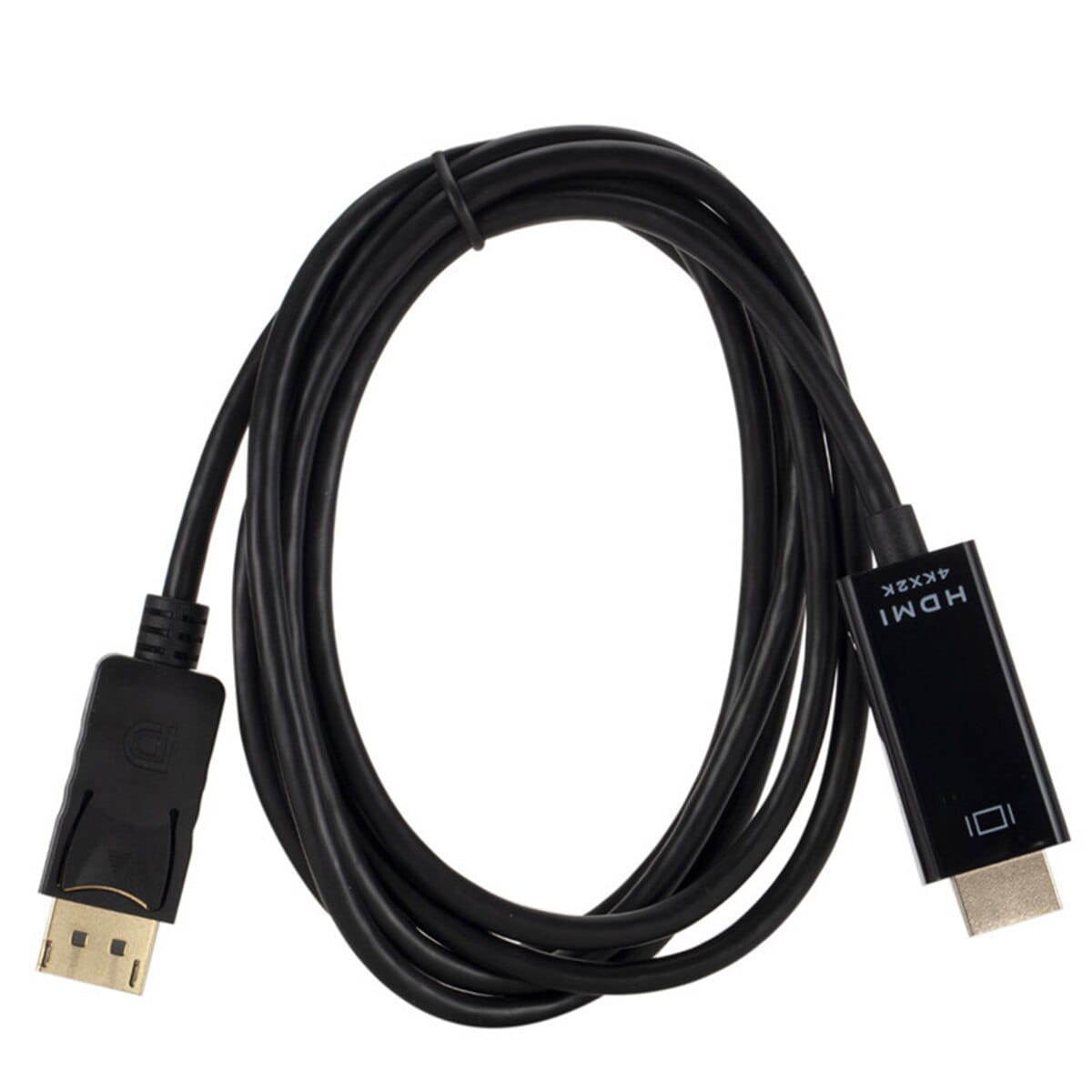 Cablu adaptor, DisplayPort - HDMI, 1.8 m, Negru, unidirectional - eMAG.ro