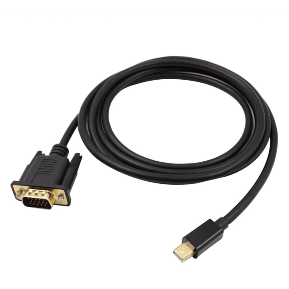 Cablu adaptor, Mini DisplayPort - VGA, 1.8 m, Negru - eMAG.ro