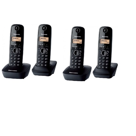 Telefon fara fir DECT Panasonic KX-TG1612FXH cu 4 receptoare - eMAG.ro