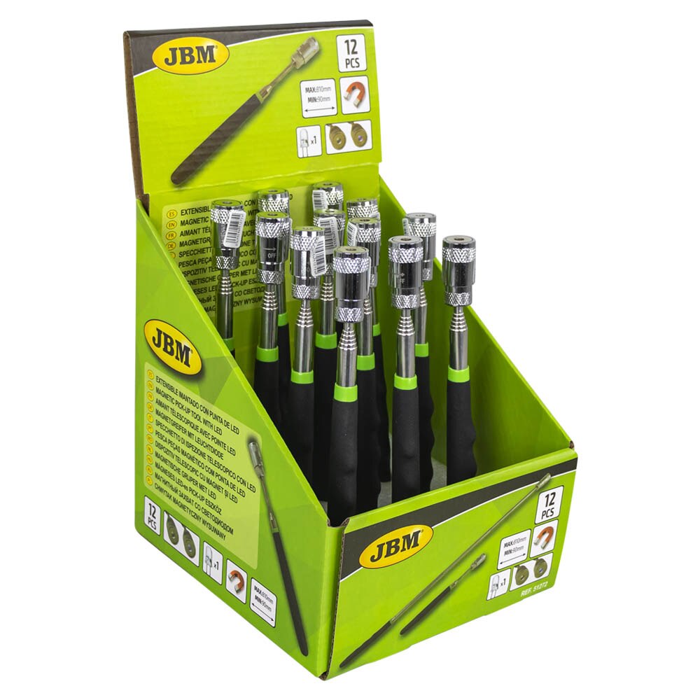 Монтьорска писалка JBM, Магнитна, LED, За достигане до изпуснати части ...