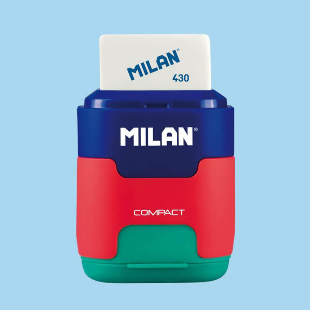 Set 24 Ascutitori Compact Mix Milan, cu Radiera, Diverse Modele - eMAG.ro