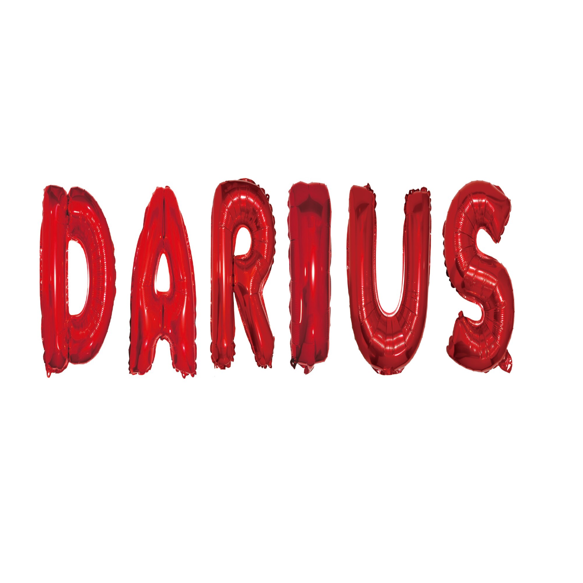 Комплект балони Darius Name, червени, 40 см - eMAG.bg