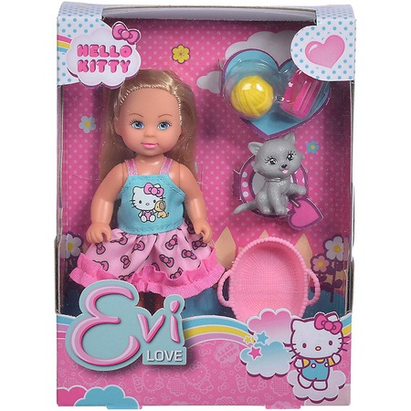 Evi Love Doll - Hello Kitty, Évi és a szürke cica - eMAG.hu