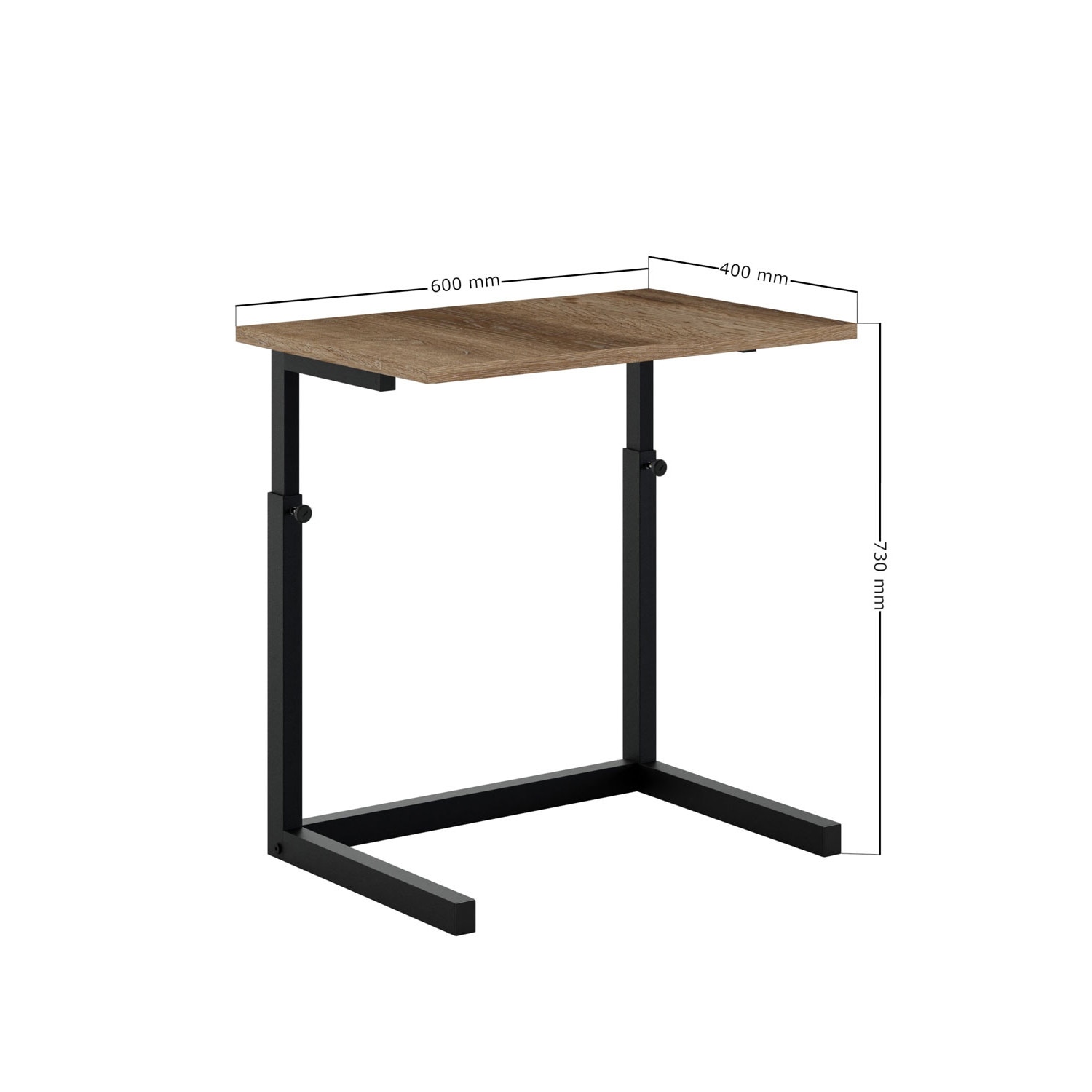 Birou Ceramical Laptop Reglabila, Latte, 40 x 60 x 43-73 cm - eMAG.ro